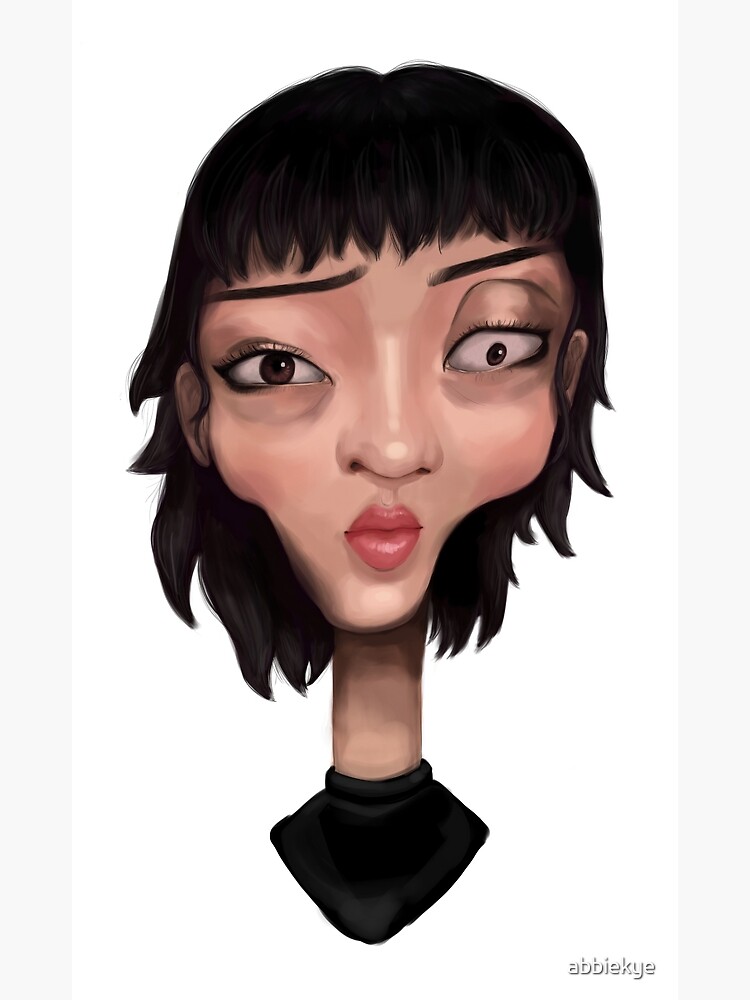 "Distorted Girl Face " Photographic Print for Sale by abbiekye | Redbubble