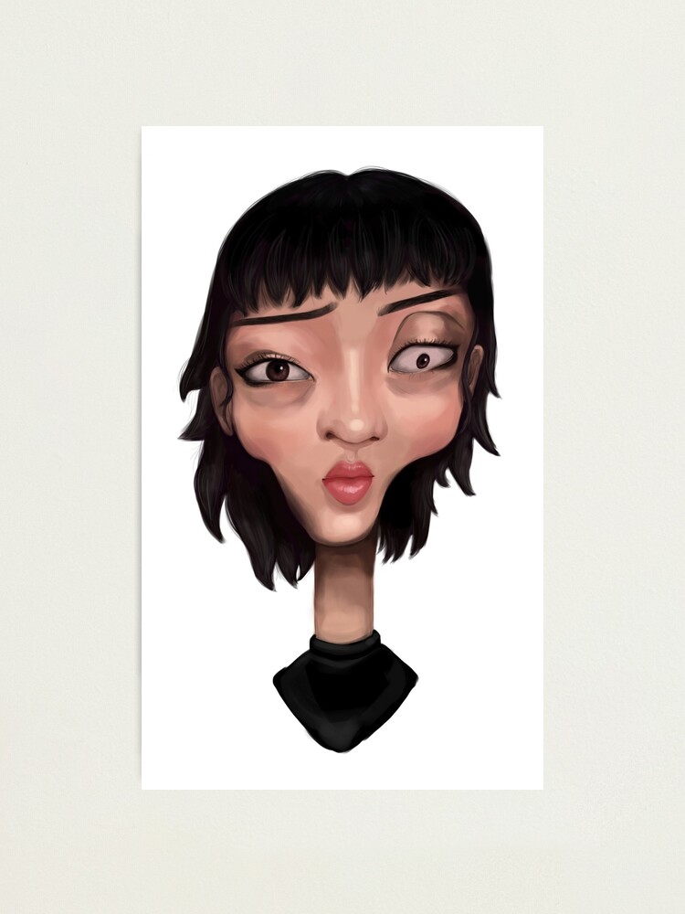 "Distorted Girl Face " Photographic Print for Sale by abbiekye | Redbubble