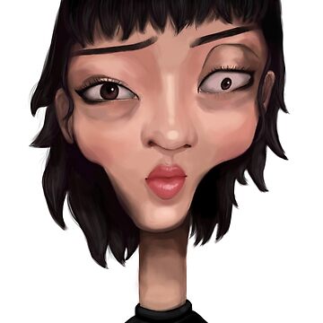 "Distorted Girl Face " Art Board Print for Sale by abbiekye | Redbubble