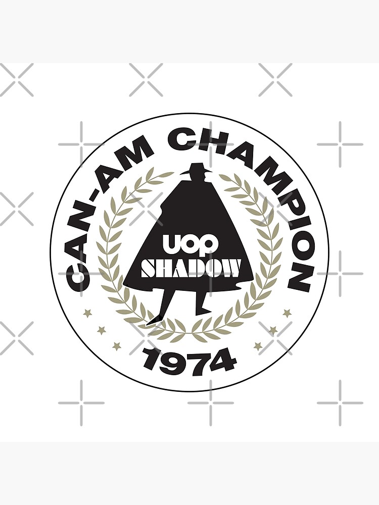 UOP Shadow CAN-AM Champions 1974 retro logo - small Premium Matte ...