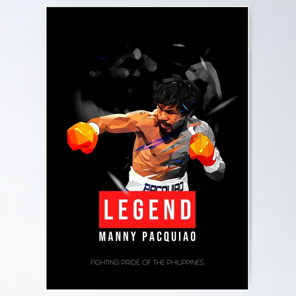 Póster for Sale con la obra «Manny Pacquiao Low Poly» de pxlG | Redbubble