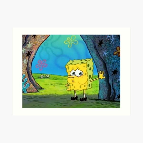 "Out of breath spongebob meme" Art Print for Sale by Emszter23 | Redbubble