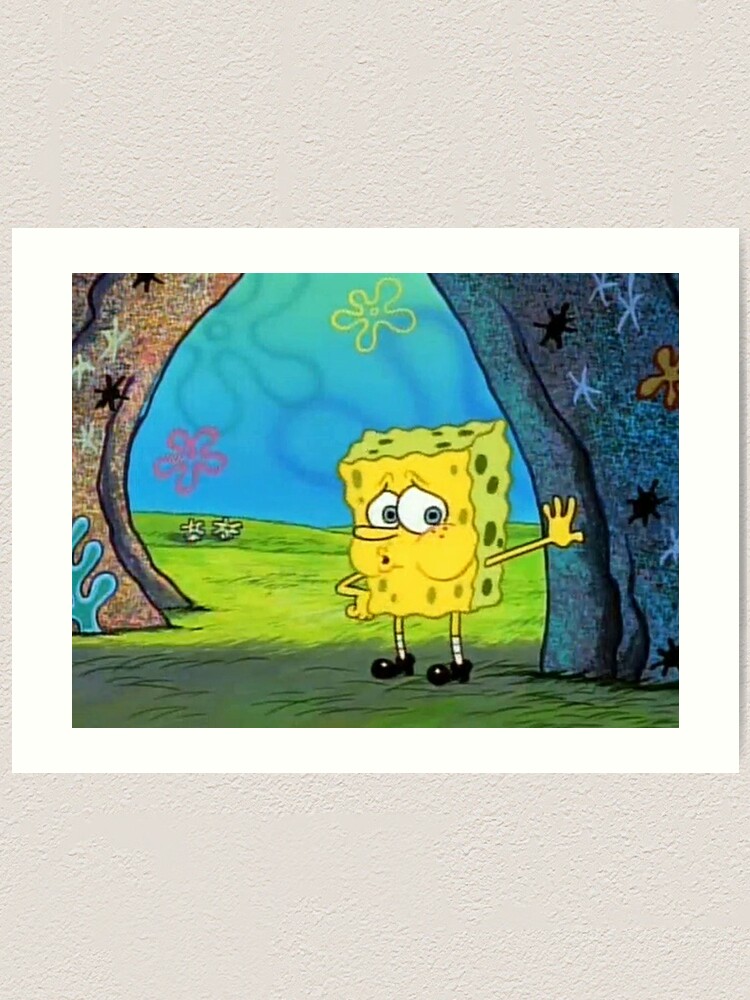 "Out of breath spongebob meme" Art Print for Sale by Emszter23 | Redbubble