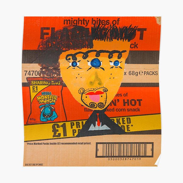 "Monster Munch - Cardboard Art" Poster by allacbart | Redbubble