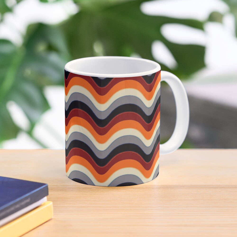 "70s Style Wavy Pattern" Coffee Mug for Sale by GillyMc | Redbubble