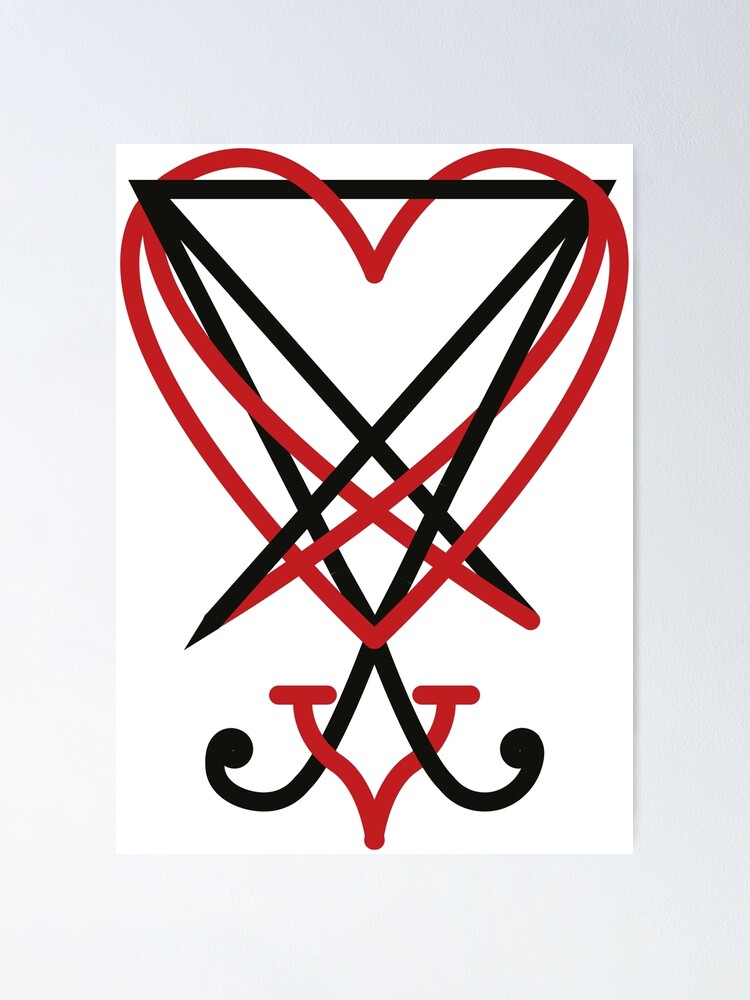 Prints Home & Living Wall Décor Heart of Lucifer Occult Art Print etna ...