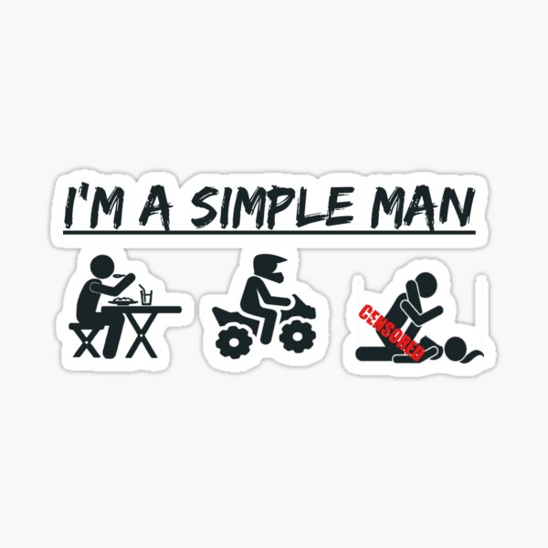 "Quad Biker I'm a simple man Gift I ATVs Four-Wheeler Quad Bike ...