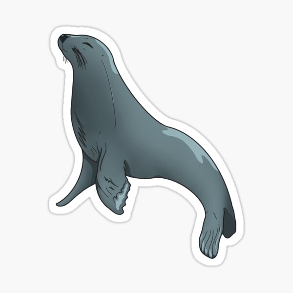 "Happy Sea Lion" Sticker for Sale by Morgan Wood | Redbubble