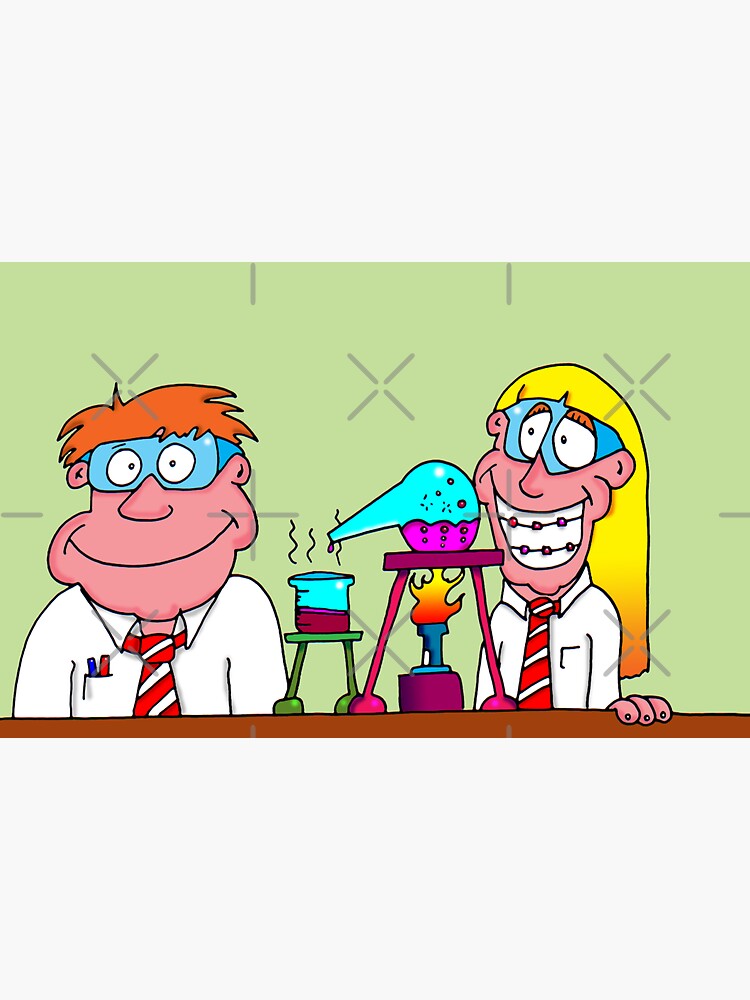 "Laboratory friends" Sticker for Sale by JasonTrivettart | Redbubble