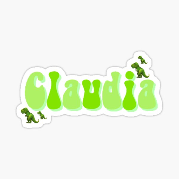 Pegatina « ¡los diseños maravillosos con letras de "Claudia" incluyen ...
