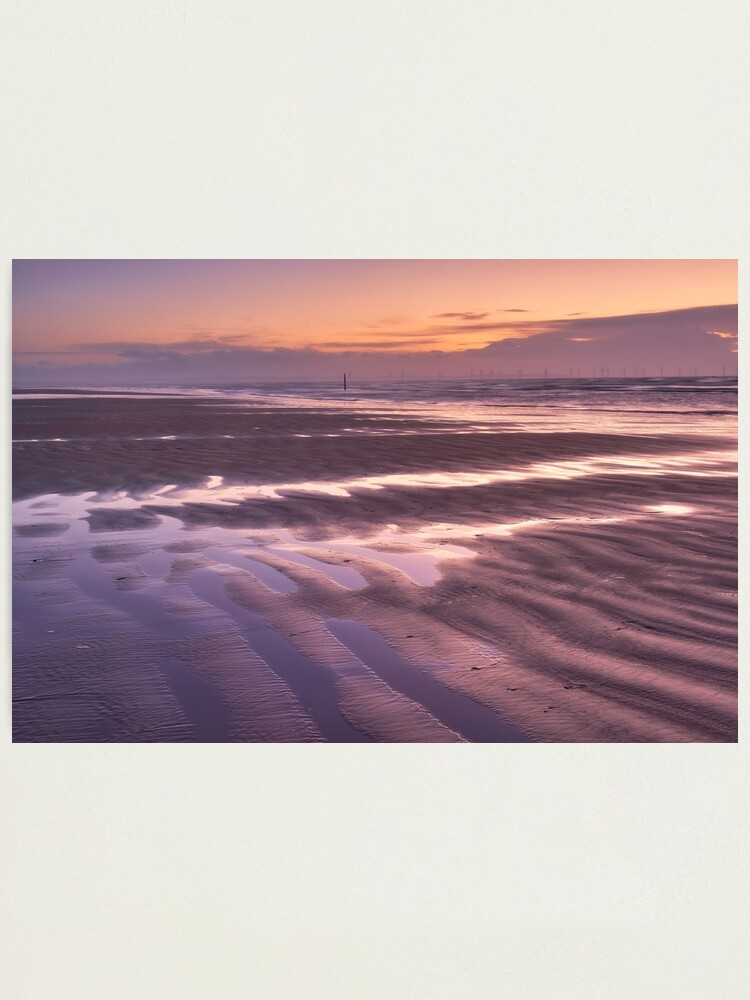 "Formby Beach at Sunset" Photographic Print for Sale by rnwhalley ...
