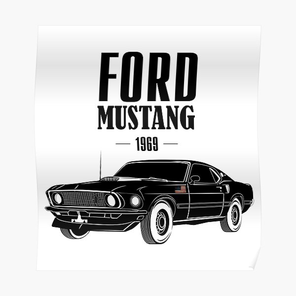 Vintage Mustang Posters | Redbubble