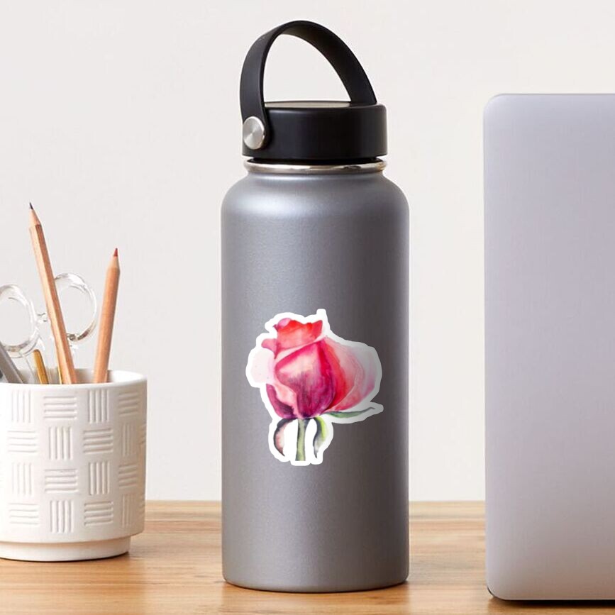 "Rose watercolour" Sticker for Sale by coolkatia | Redbubble