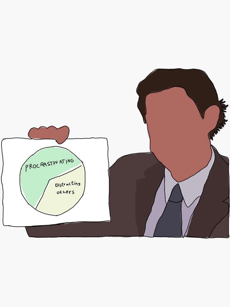 "Jim Halpert from the office " Sticker for Sale by Cloudscreations ...