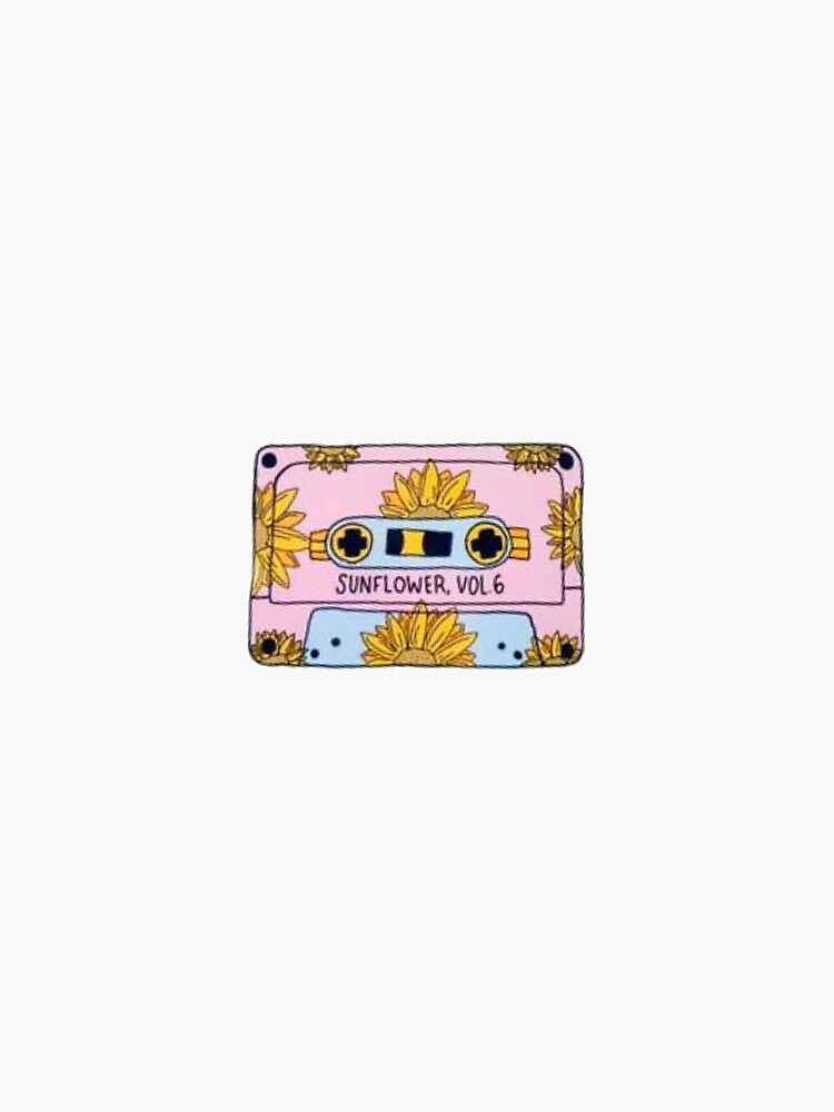 "Harry Styles "Sunflower" Casette Tape Pack" Sticker for Sale by ...