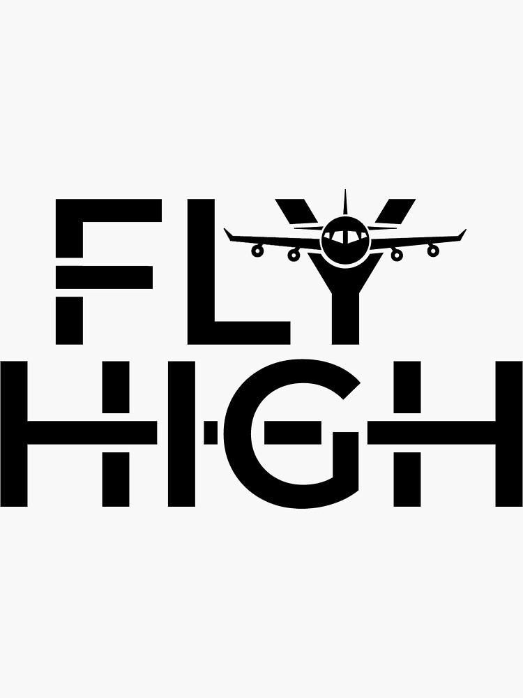 "FlyHigh logo" Sticker for Sale by FlyHighbyO | Redbubble