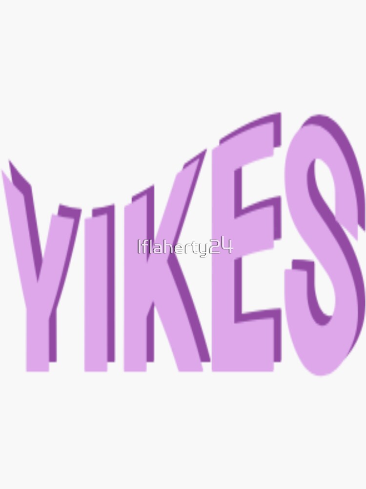 "Yikes Light Purple Lavender Sticker " Sticker for Sale by lflaherty24 ...