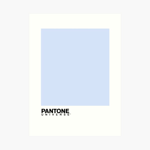 "Pantone - Baby Blue" Art Print for Sale by byceline | Redbubble
