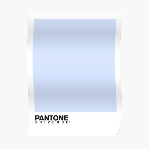 "Pantone - Baby Blue" Poster by byceline | Redbubble
