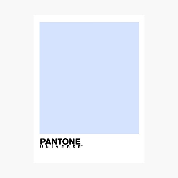 "Pantone - Baby Blue" Photographic Print for Sale by byceline | Redbubble