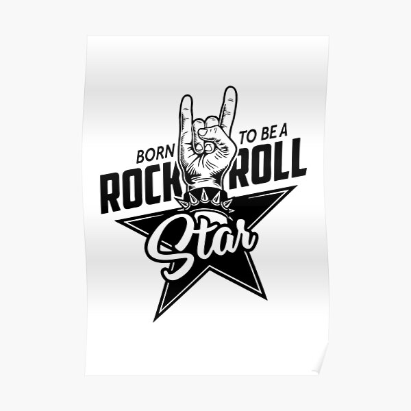 Rock Music Art Poster For Sale By Blackmuxic Redbubble