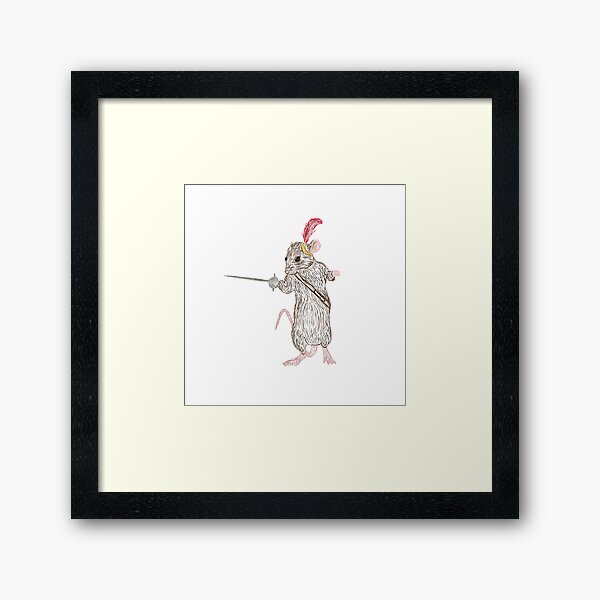 "Narnia Reepicheep, the bravest of mice" Framed Art Print for Sale by ...