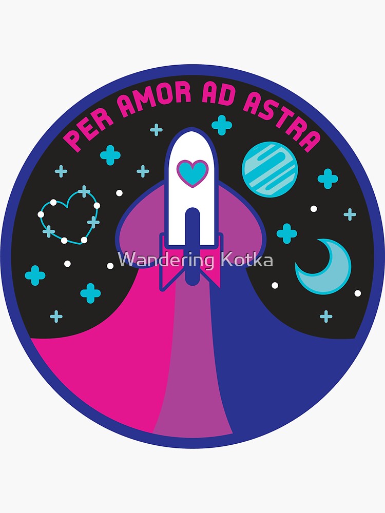 "Space Pride - Bisexual Flag" Sticker for Sale by wanderingkotka ...