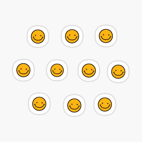 "smiling face pack" Sticker for Sale by Katuse | Redbubble