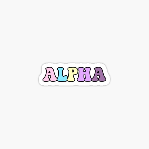 "Alpha " Sticker for Sale by KarenAlvaa | Redbubble