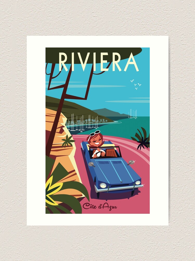 "Riviera poster" Art Print for Sale by GAGodel | Redbubble