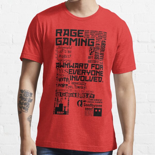 "Rage Medley - Black" T-shirt for Sale by RageGamingVideo | Redbubble ...
