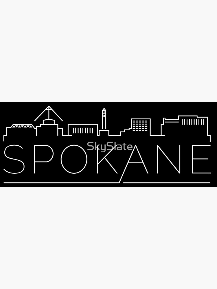 "City of Spokane Line Art Alternate" Poster for Sale by SkySlate ...