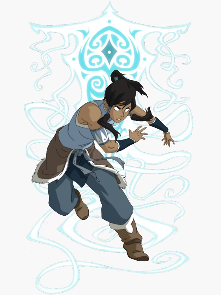 "Avatar Korra and Raava" Sticker for Sale by elisearcy | Redbubble