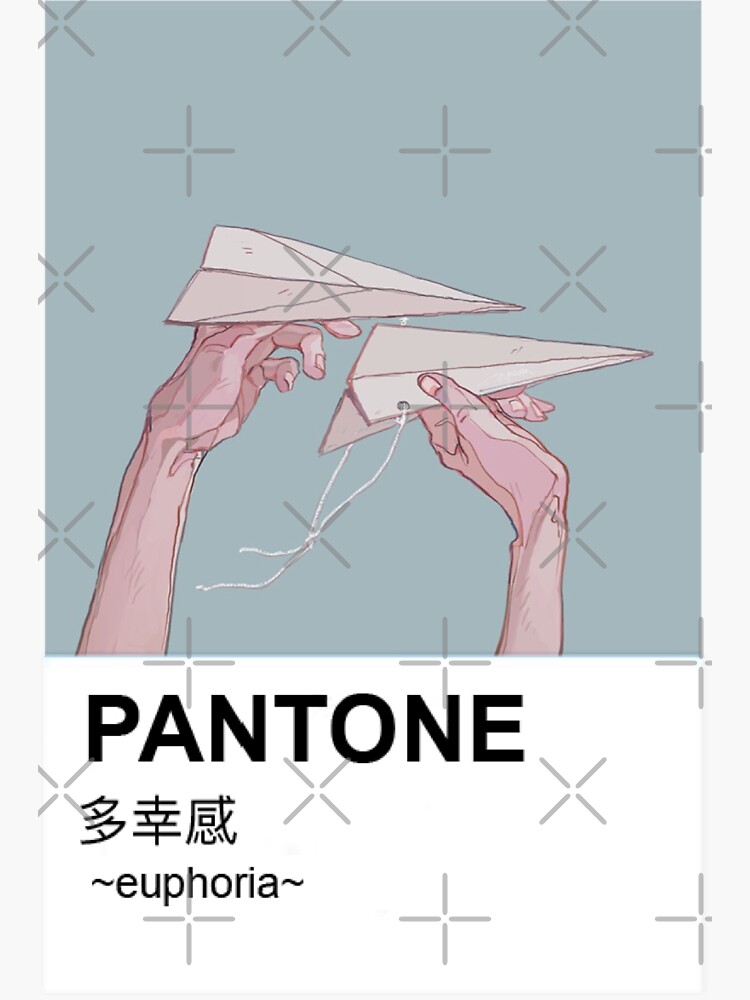 "PANTONE aesthetic paper airplanes" Sticker for Sale by mdevnanda ...