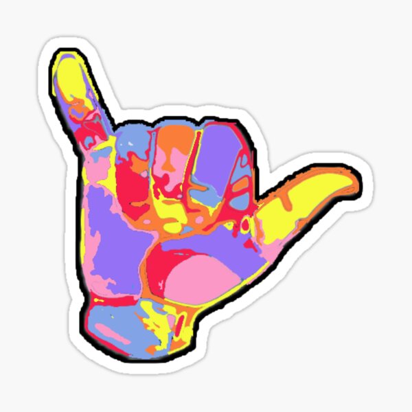 "yolo hand" Sticker for Sale by myaart | Redbubble