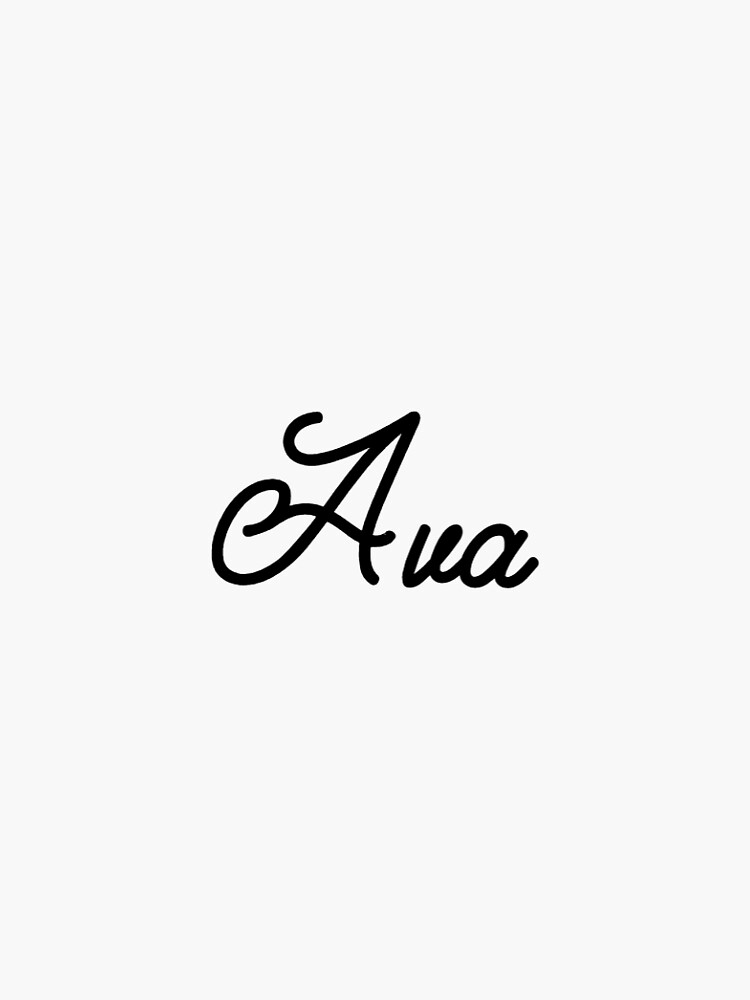 "Ava" Sticker by MMaeDesigns | Redbubble