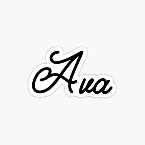 "Ava" Sticker by MMaeDesigns | Redbubble