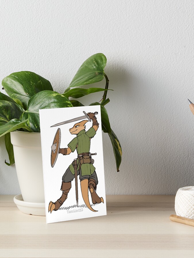 "Armed and Dangerous kobold" Art Board Print for Sale by TamLin123 | Redbubble