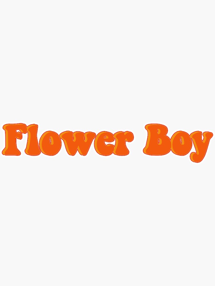 "Flower Boy sticker" Sticker for Sale by NotTheCountry | Redbubble