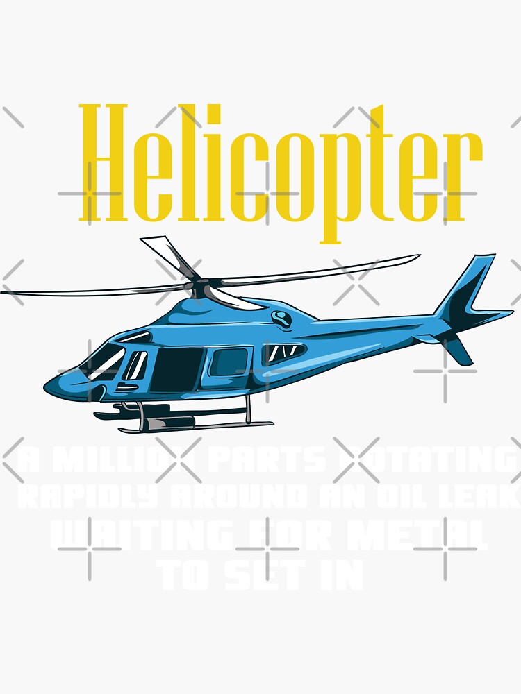 "HELICOPTER: Helicopter Definition" Sticker by woormle | Redbubble