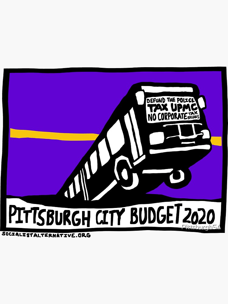 "Pittsburgh Sinkhole bus" Sticker for Sale by PittsburghSA | Redbubble