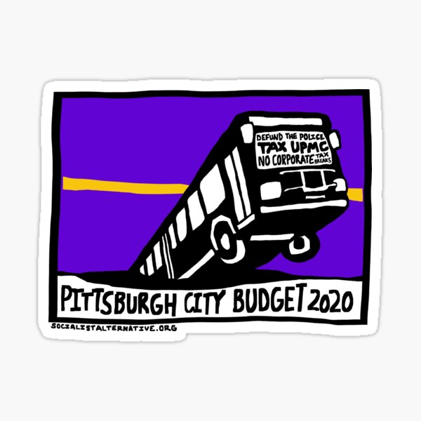 "Pittsburgh Sinkhole bus" Sticker for Sale by PittsburghSA | Redbubble