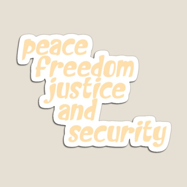 Peace Freedom Justice And Security Black Lives Matter Home & Living ...