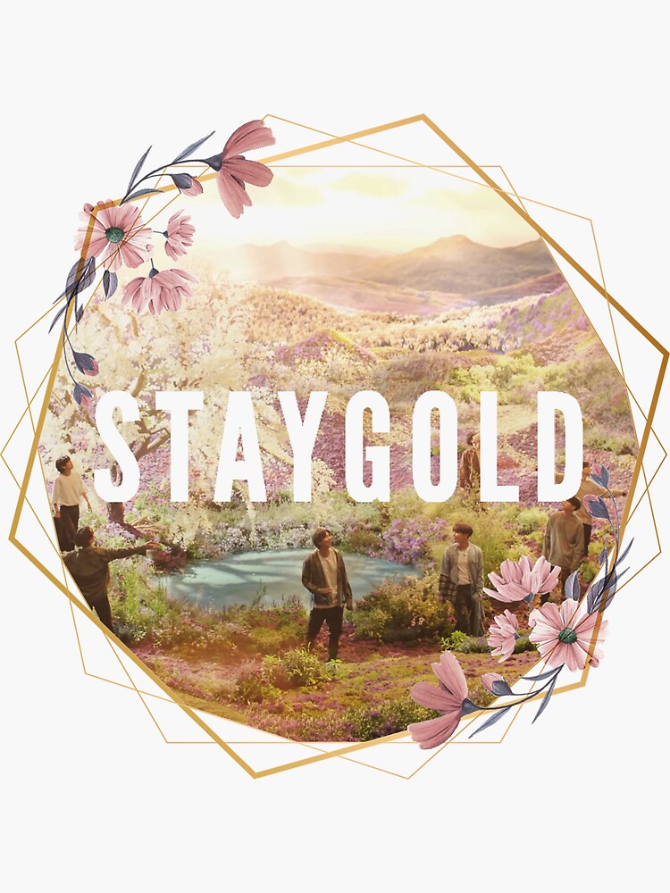 "Stay Gold" Sticker by alisalich | Redbubble