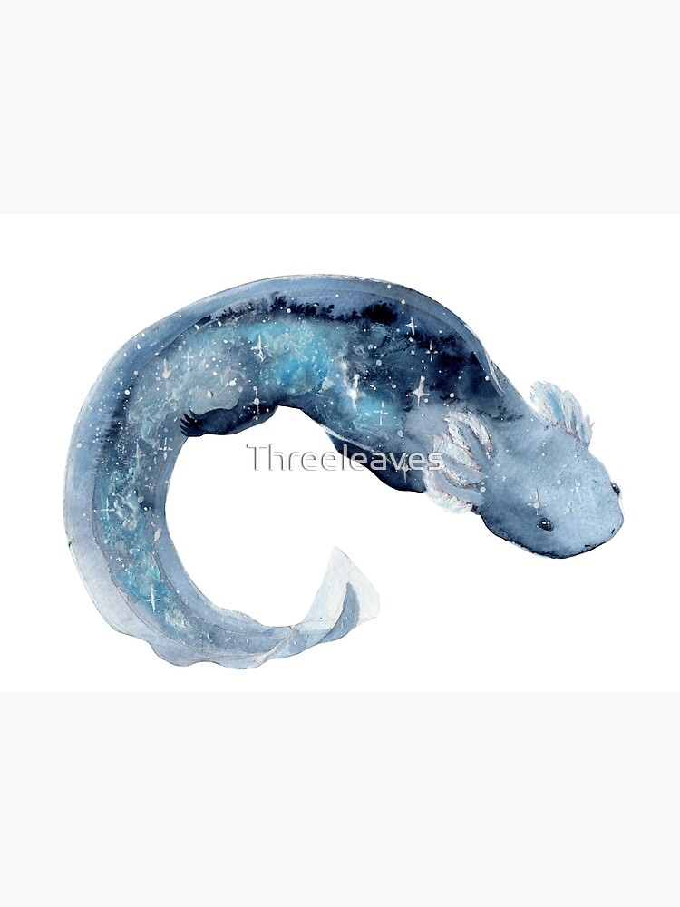 "Galaxy Axolotl" Poster by Threeleaves | Redbubble