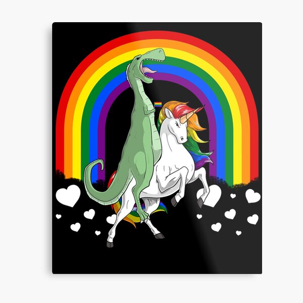 Lámina metálica «Dinosaurio T-Rex LGBT Tyrannosaurus Rex Montar ...