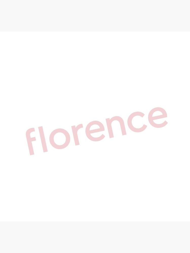 "Florence by mills pink logo " Art Print by baileymckinnon | Redbubble