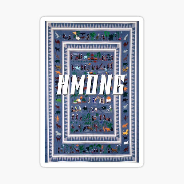 "Hmong Culture Face Mask Culture Pattern " Sticker by PrideCulture ...