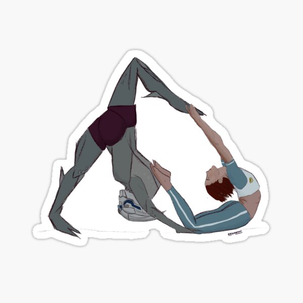 "Reach and Flexibility" Sticker for Sale by artsywarden | Redbubble