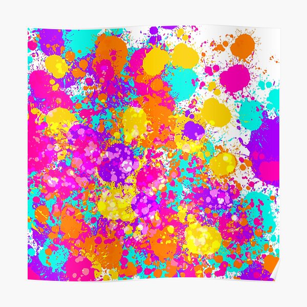 "Paint Splatter" Poster for Sale by Ragpamuffin | Redbubble
